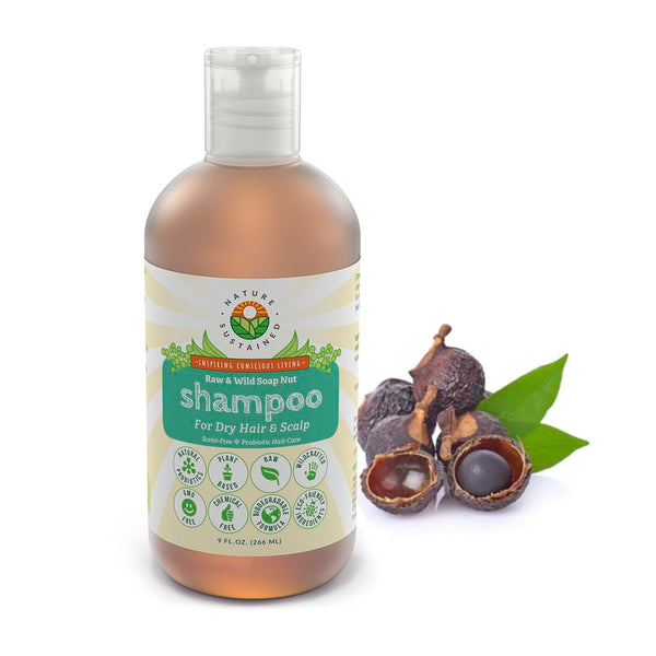 Organic Sulfate-Free Shampoo - Probiotic, Hypoallergenic for Sensitive ...
