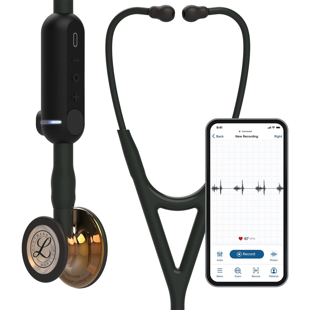 Digital Stethoscope, Advanced Up To 40x Amplification, Active Noise ...