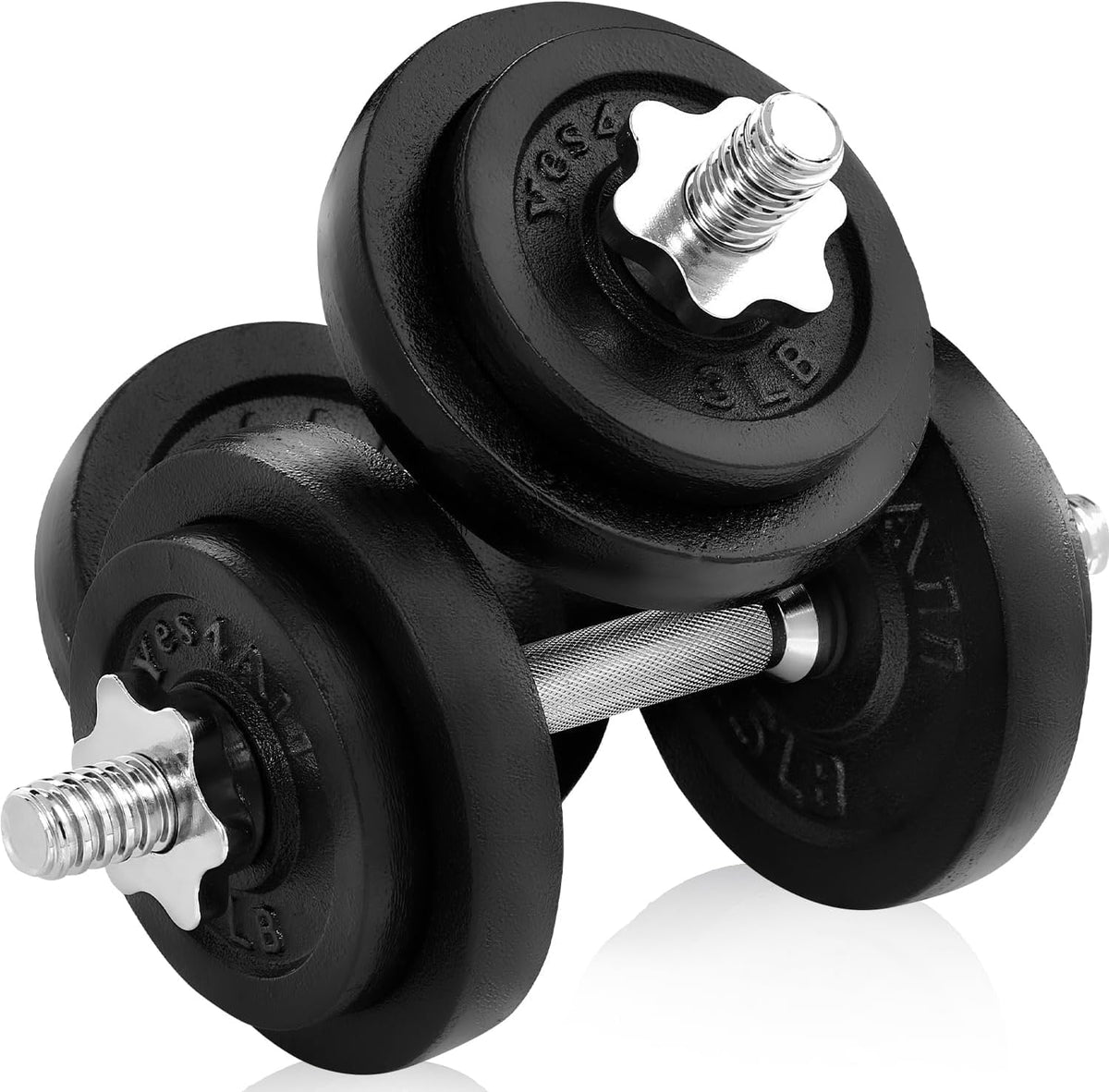 Adjustable Dumbbell Set With Connector Option For Strength Training ...