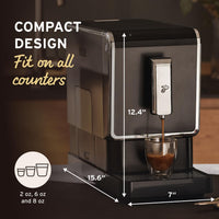 Single Serve Coffee Maker, Automatic Espresso Coffee Machine, Built-in ...