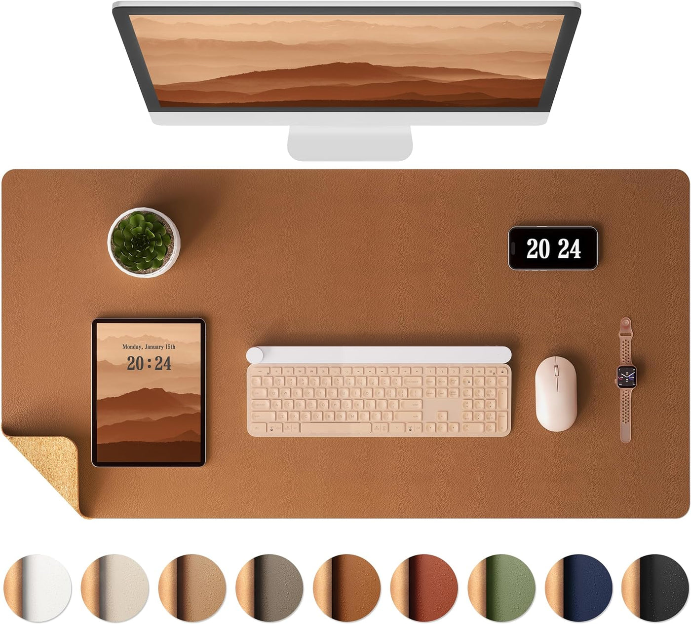 Eco-Friendly Office Desk Mat Non-Slip PU Leather – Eco Trade Company