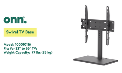 Swivel TV Base for 32" to 65" TV's, up to 35° Swivel – Eco Trade Company