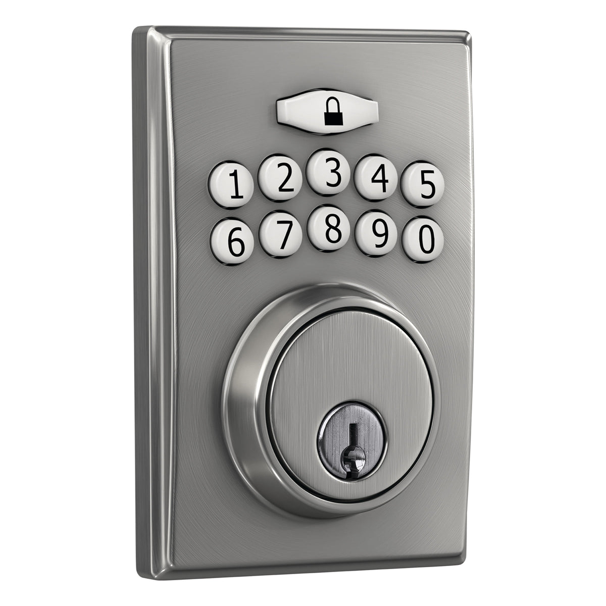 Keypad Electronic Deadbolt in Stainless Steel | Eco Trade Company