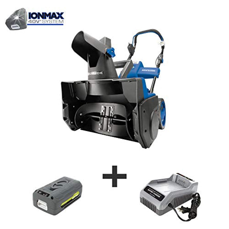 Cordless Brushless Single Stage Snowblower Kit | 18-Inch | W/ 4.0-Ah B ...