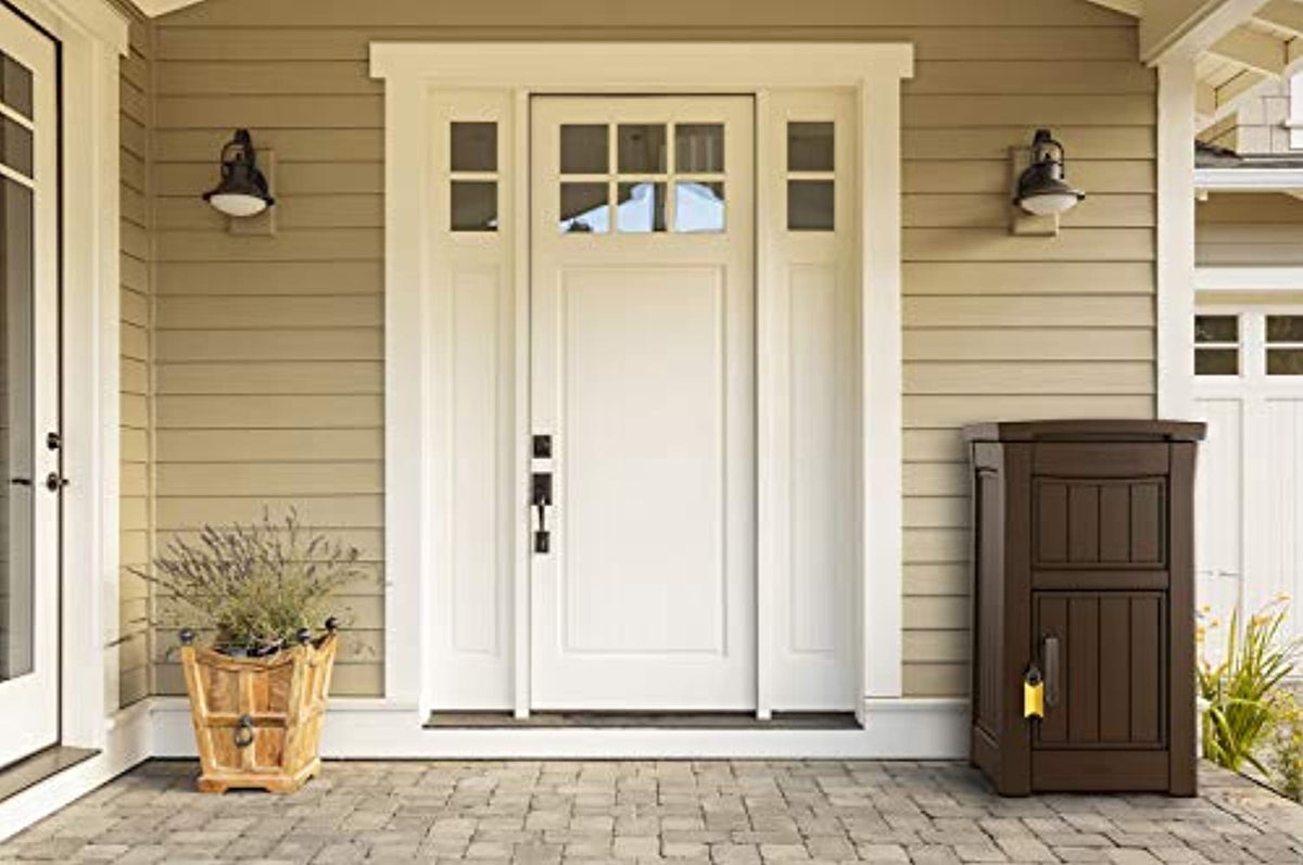 Delivery Box for Porch with Lockable Secure Storage Compartment to Kee ...