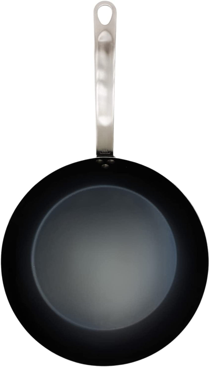 Blue Carbon Steel Frying Pan, Made in France | Eco Trade Company