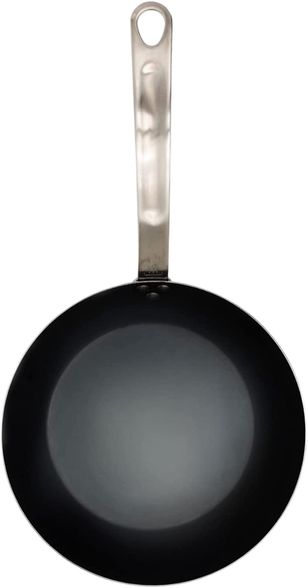 Blue Carbon Steel Frying Pan, Made in France | Eco Trade Company