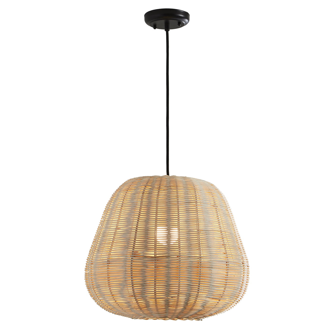 Nature Woven Pendant Light, Includes 1 Pcs LED Light Bulb – Eco Trade ...