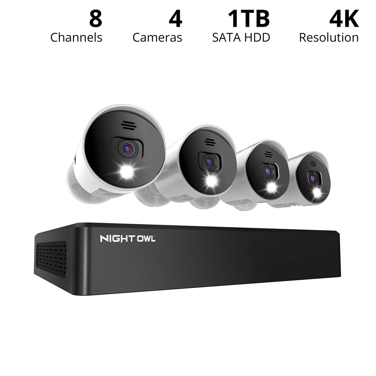 Security Camera System CCTV, 8 Channel Bluetooth DVR with 1TB Hard ...