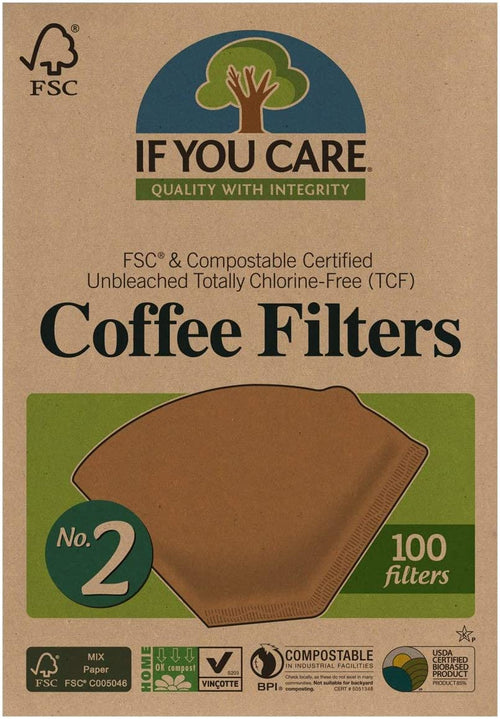 Biodegradable Coffee Filters, 100-Count Boxes - Pack of 12 – Eco Trade ...