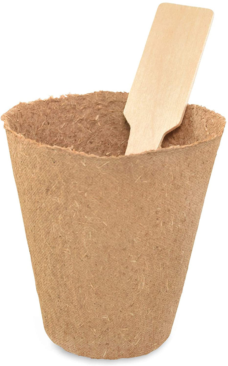 Large Peat Pots, Organic Biodegradable Eco Friendly, 2 Sets of 30 Pack ...