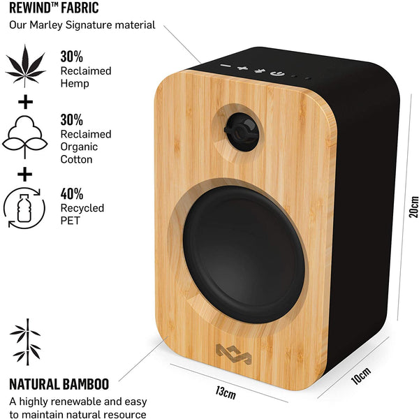 Powerful Bookshelf Speakers with Wireless Bluetooth Connectivity and ...