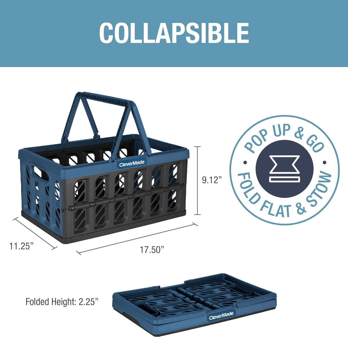 Eco 24L Collapsible Reusable Grocery Shopping Baskets 3 Pack – Eco ...