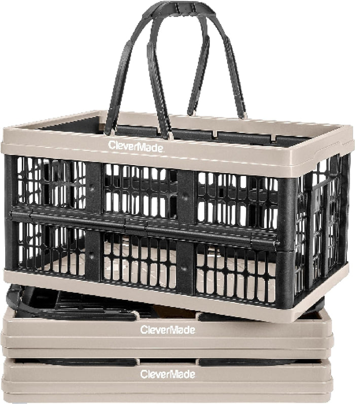 Eco 24L Collapsible Reusable Grocery Shopping Baskets 3 Pack – Eco ...