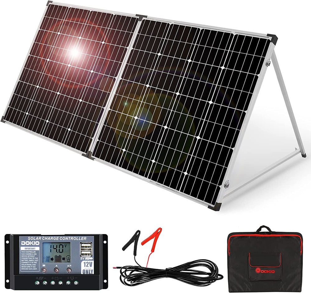 Portable Foldable 100W/150W 18v Solar Panel Kit with Controller to Cha ...