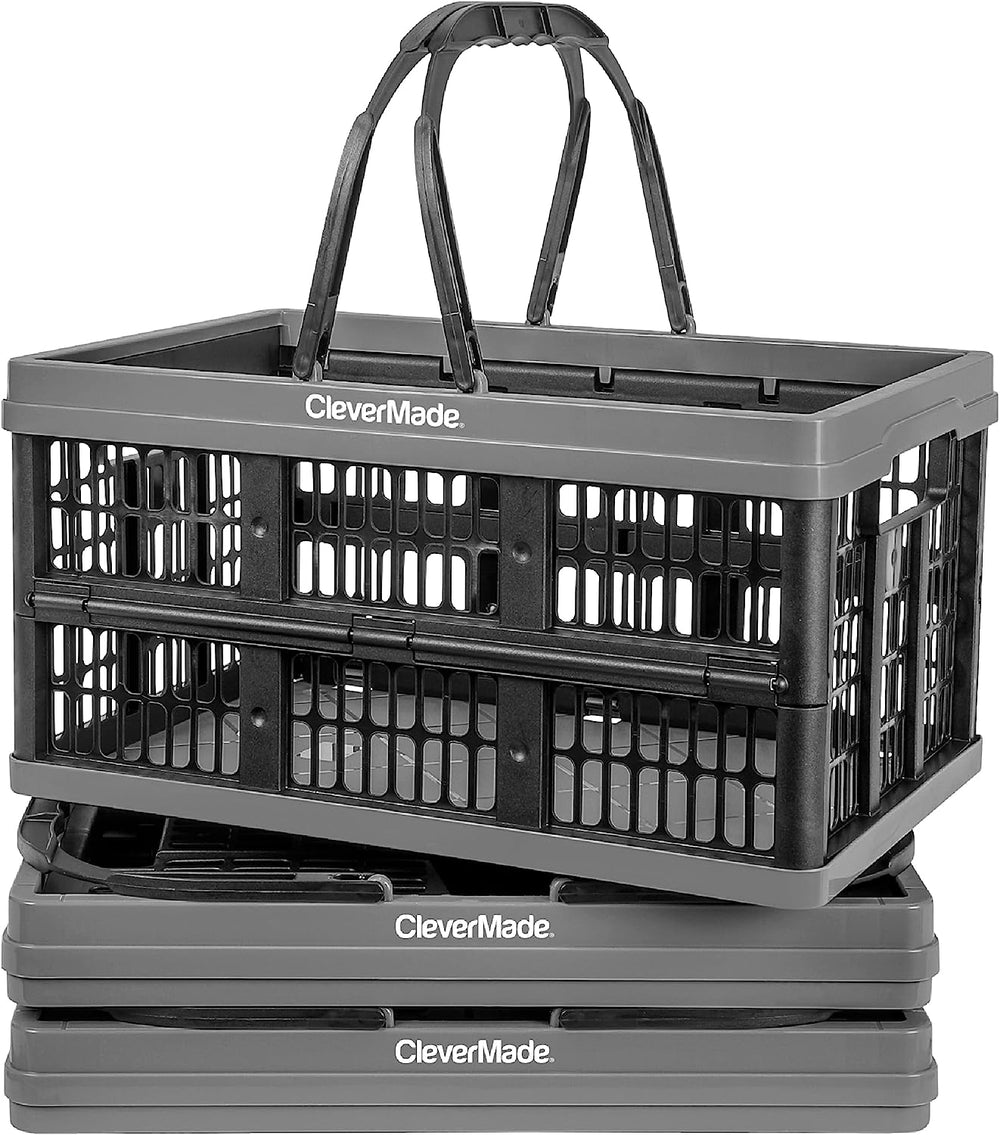 Eco 24L Collapsible Reusable Grocery Shopping Baskets 3 Pack – Eco ...