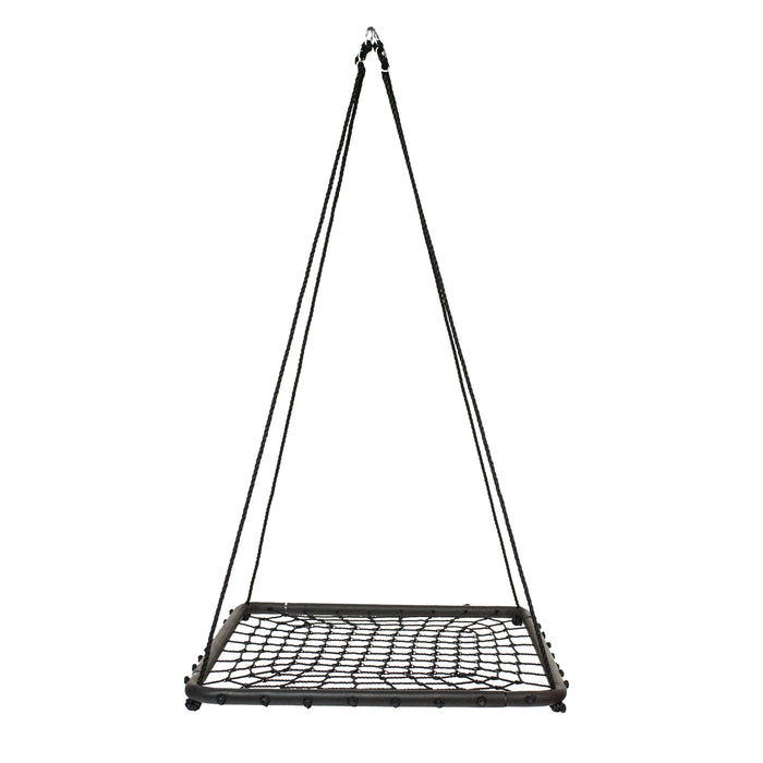 Rectangular Tree Glider with Foam Frame and Hanging Rope Kit, Brown 22 ...
