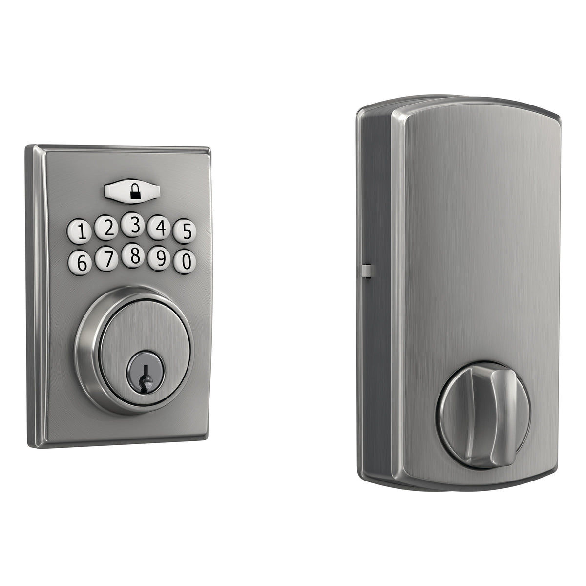 Keypad Electronic Deadbolt in Stainless Steel | Eco Trade Company