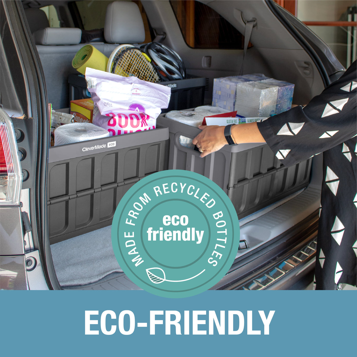 Ecofriendly Storage Bins, 12 Gal Stone Grey, 3 Pack – Eco Trade Company