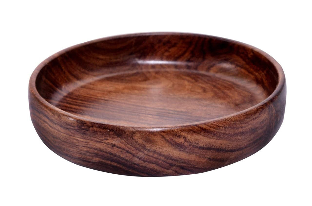 Solid Wood SESAME Wooden Round Shape Multipurpose Serving Bowl – Eco ...
